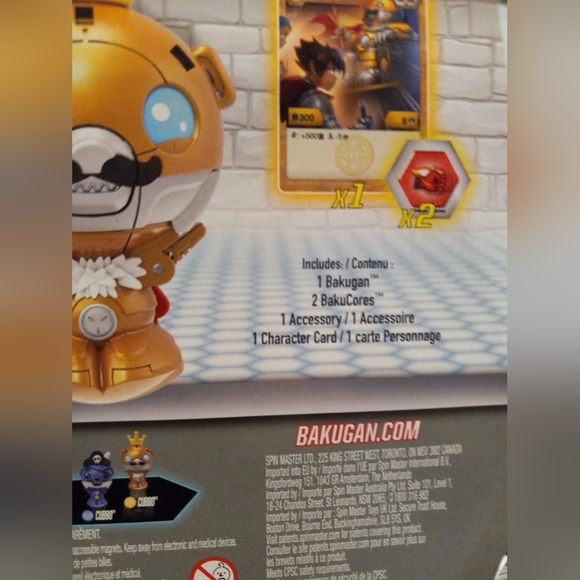 Spin Master | Toys | Collectors Bakugan Gold Cubbo Single Action Figure ...